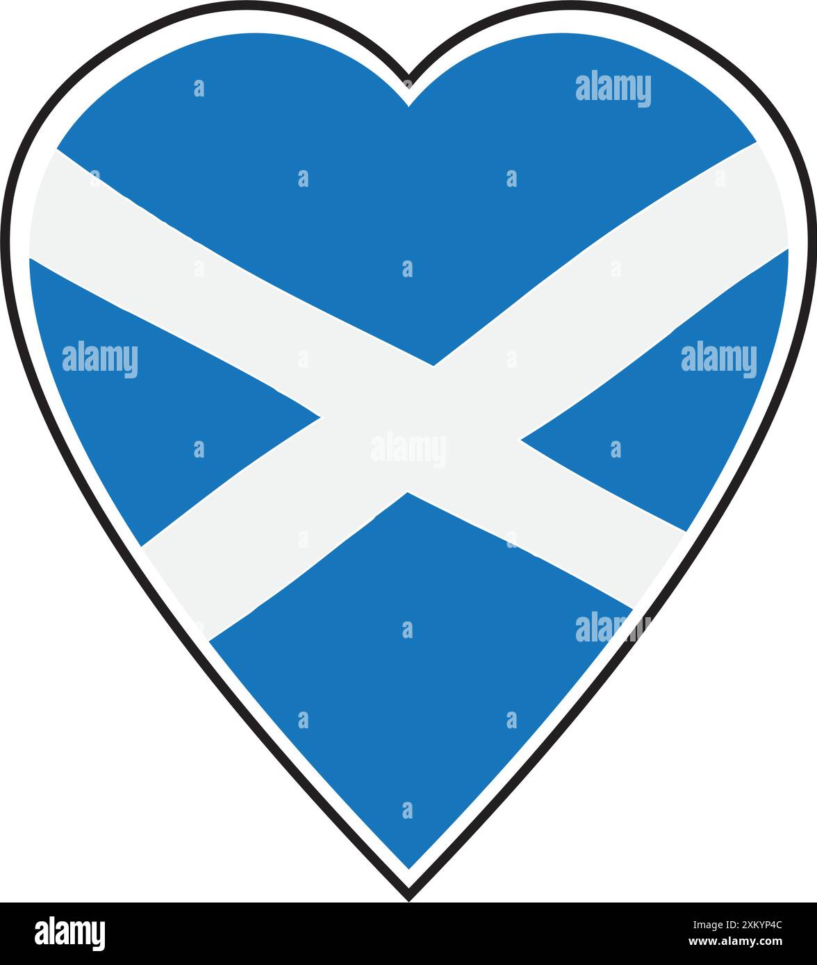 Flying the flag for scotland Stock Vector Images - Alamy