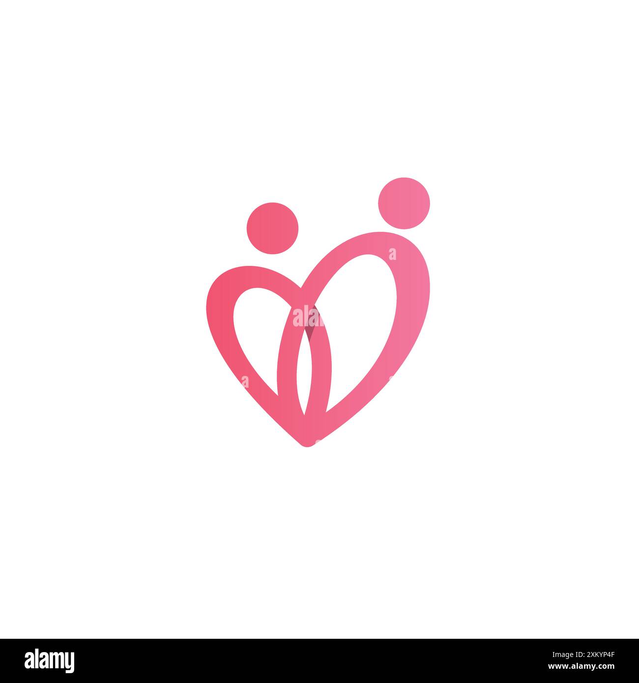 Love People Logo vector. Heart Human Icon. Mom and Child Logo Stock ...