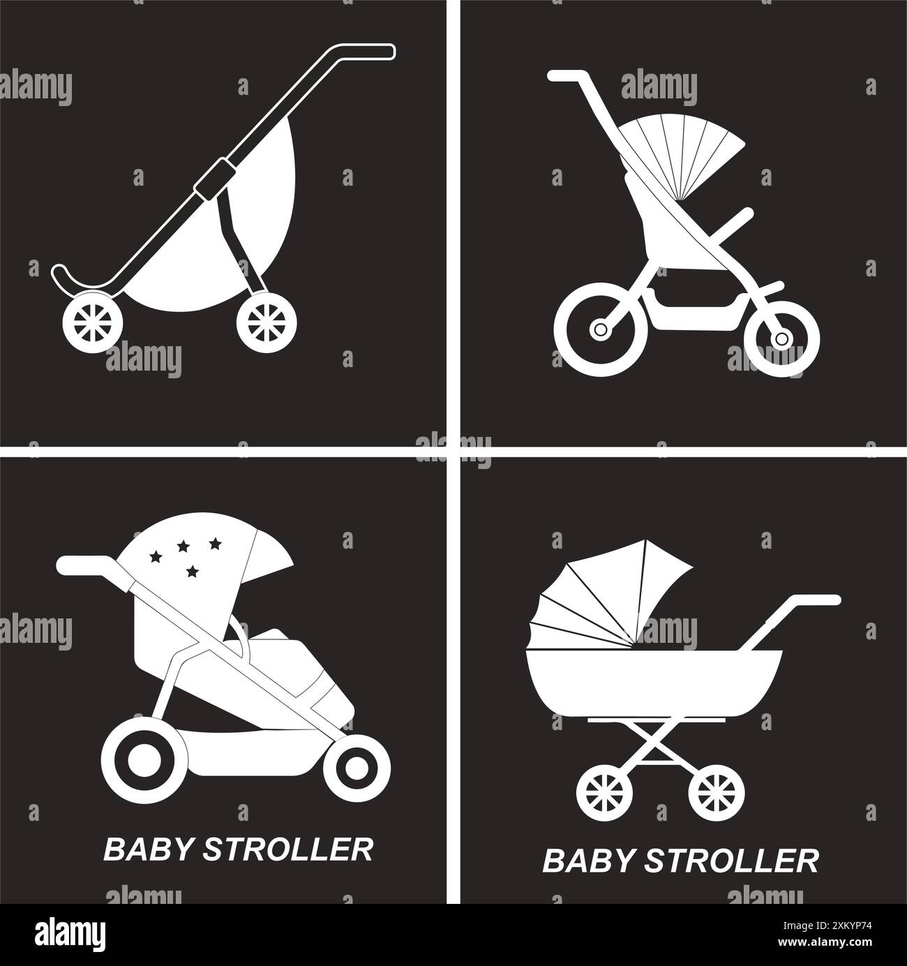 baby stroller vector illustration symbol design Stock Vector Image ...