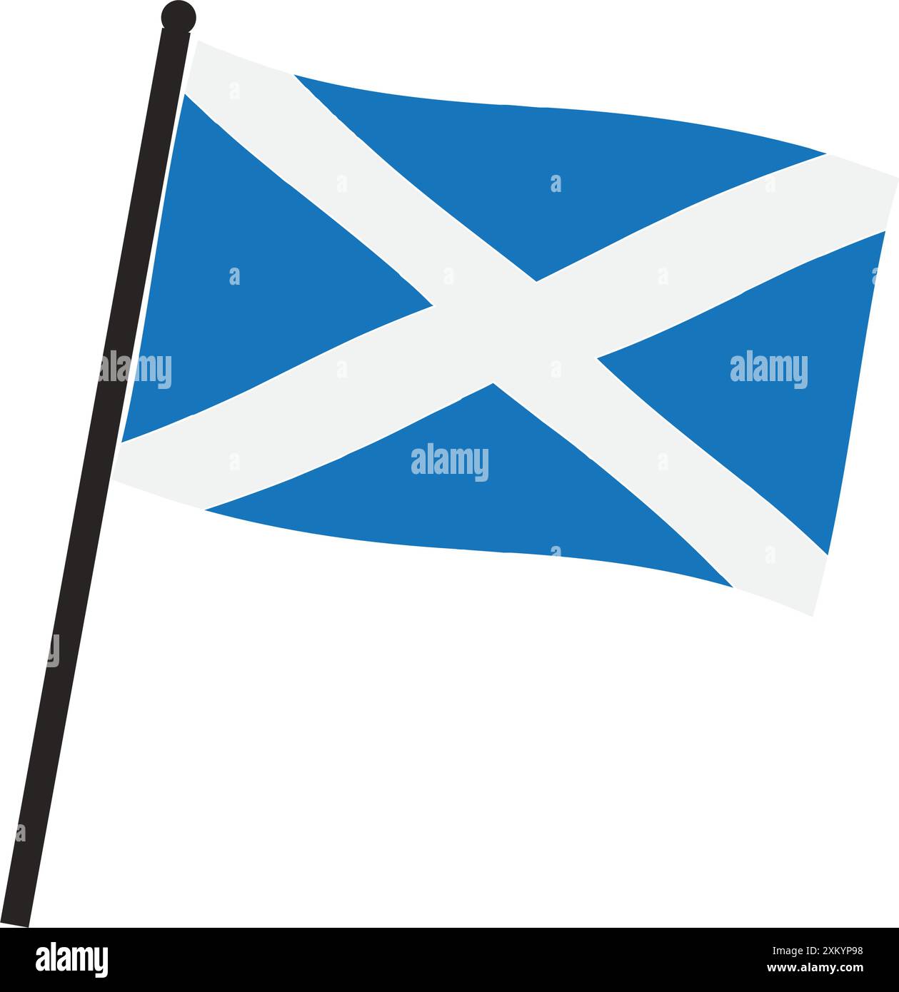 Flying the flag for scotland Stock Vector Images - Alamy