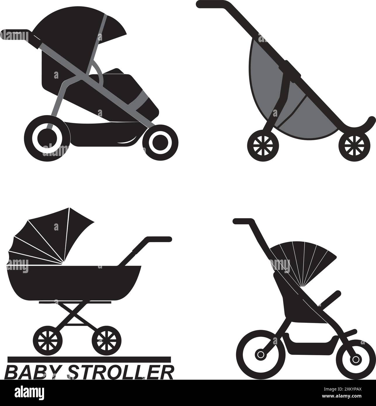 baby stroller vector illustration symbol design Stock Vector Image ...