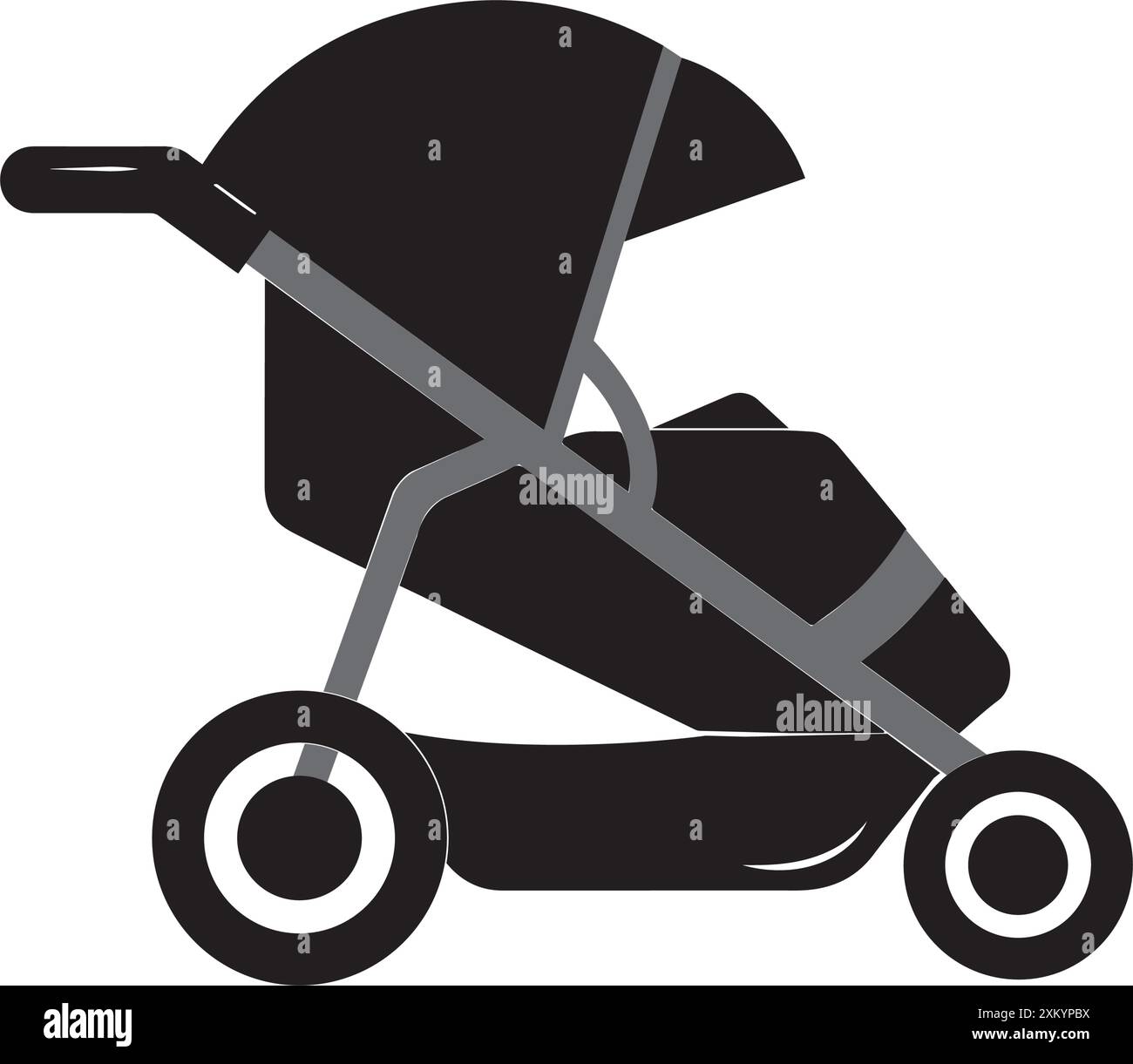 baby stroller vector illustration symbol design Stock Vector Image ...