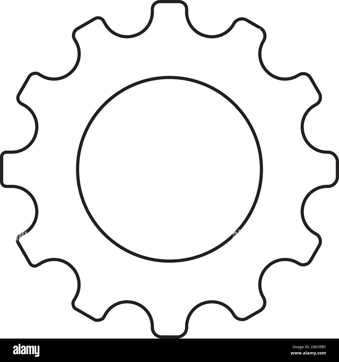 Settings Icon Linear Style Sign For Mobile Concept And Web Design Stock Vector Image And Art Alamy