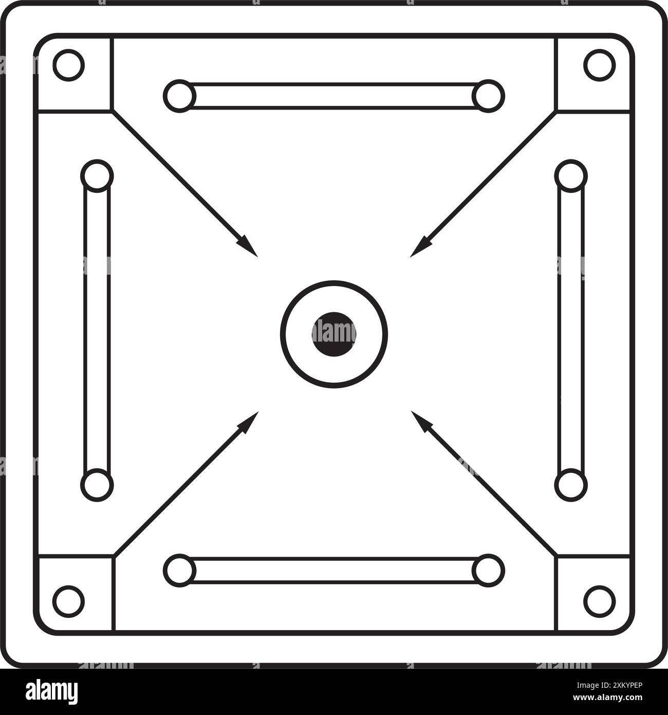 Carrom competition Black and White Stock Photos & Images - Alamy