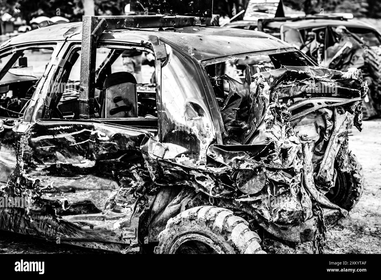 Modified red vehicle Black and White Stock Photos & Images - Alamy