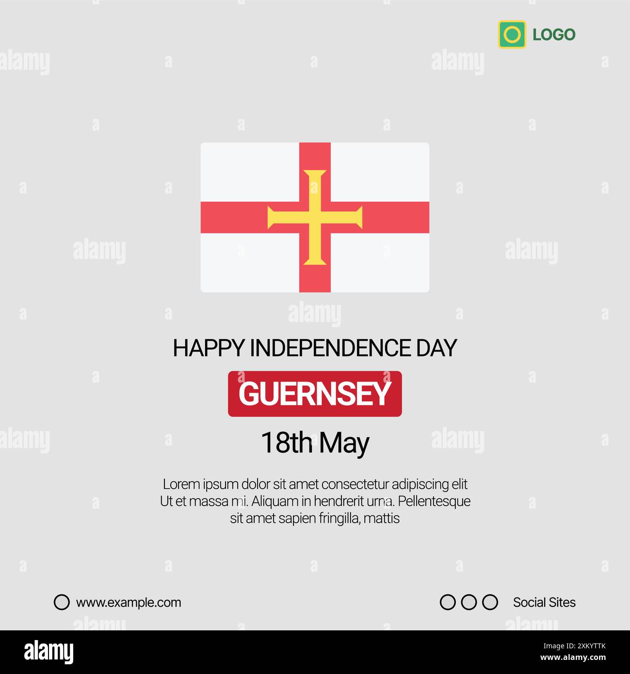 Editable guernsey flag vector hi-res stock photography and images - Alamy