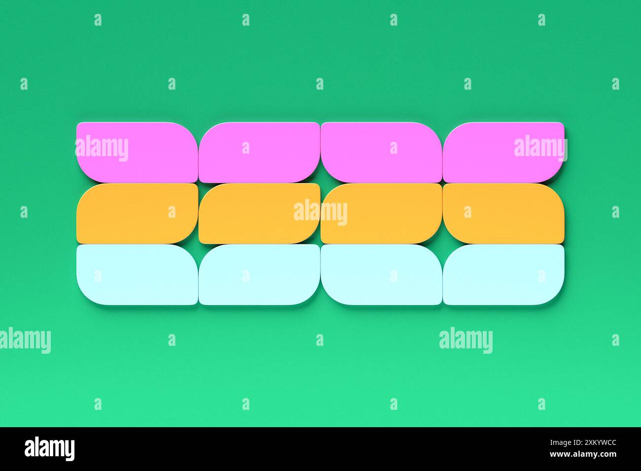 Calendar header number 2024 on colorful background. Happy new year 2024 ...