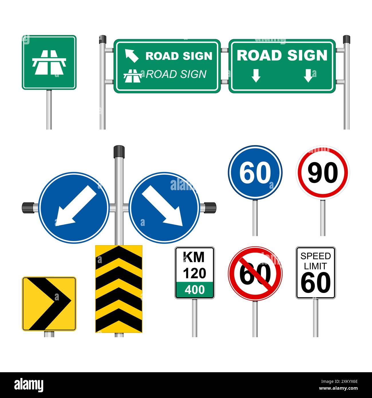 Highway toll road sign Stock Vector Image & Art - Alamy