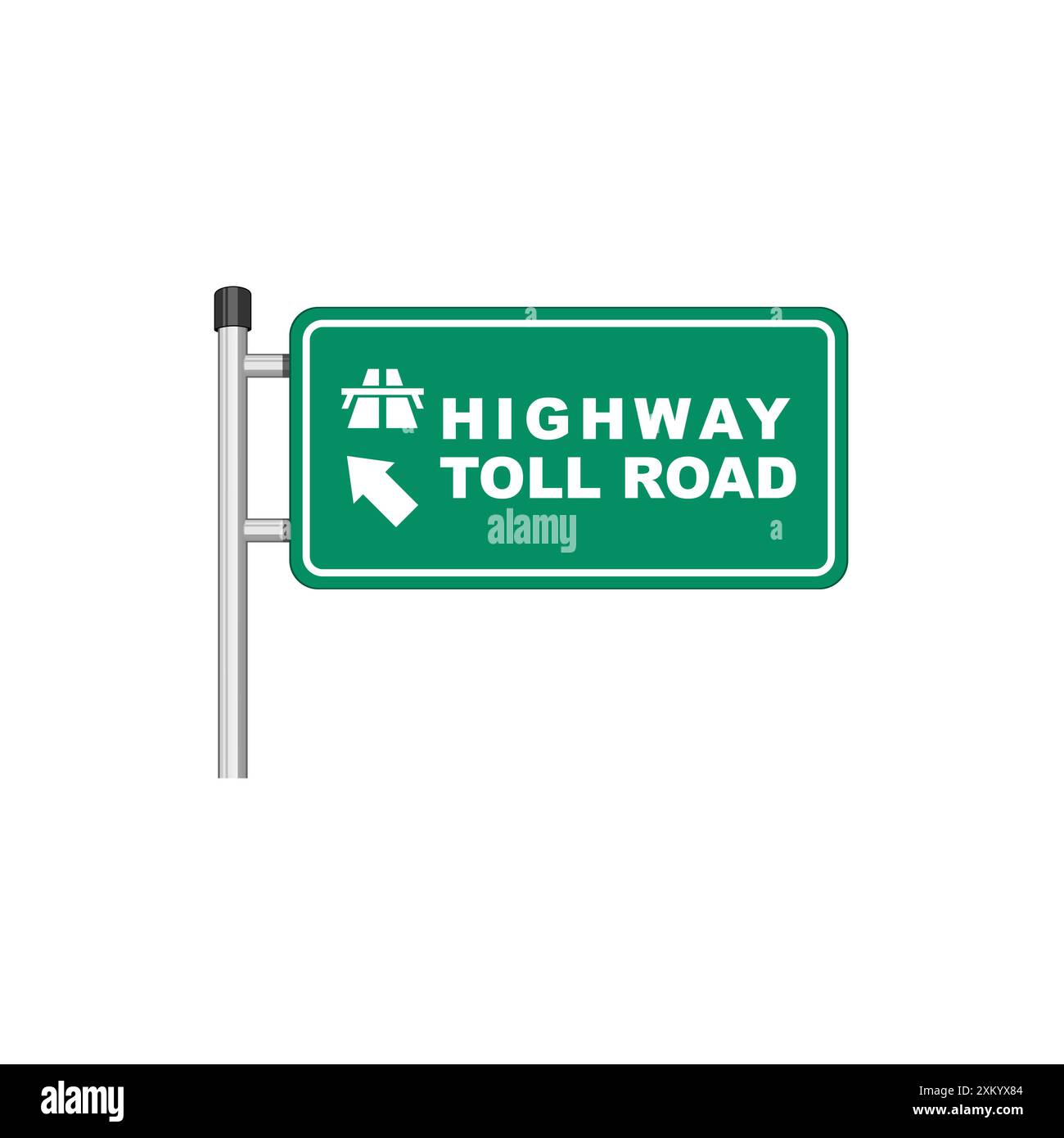 Highway toll road sign Stock Vector Image & Art - Alamy