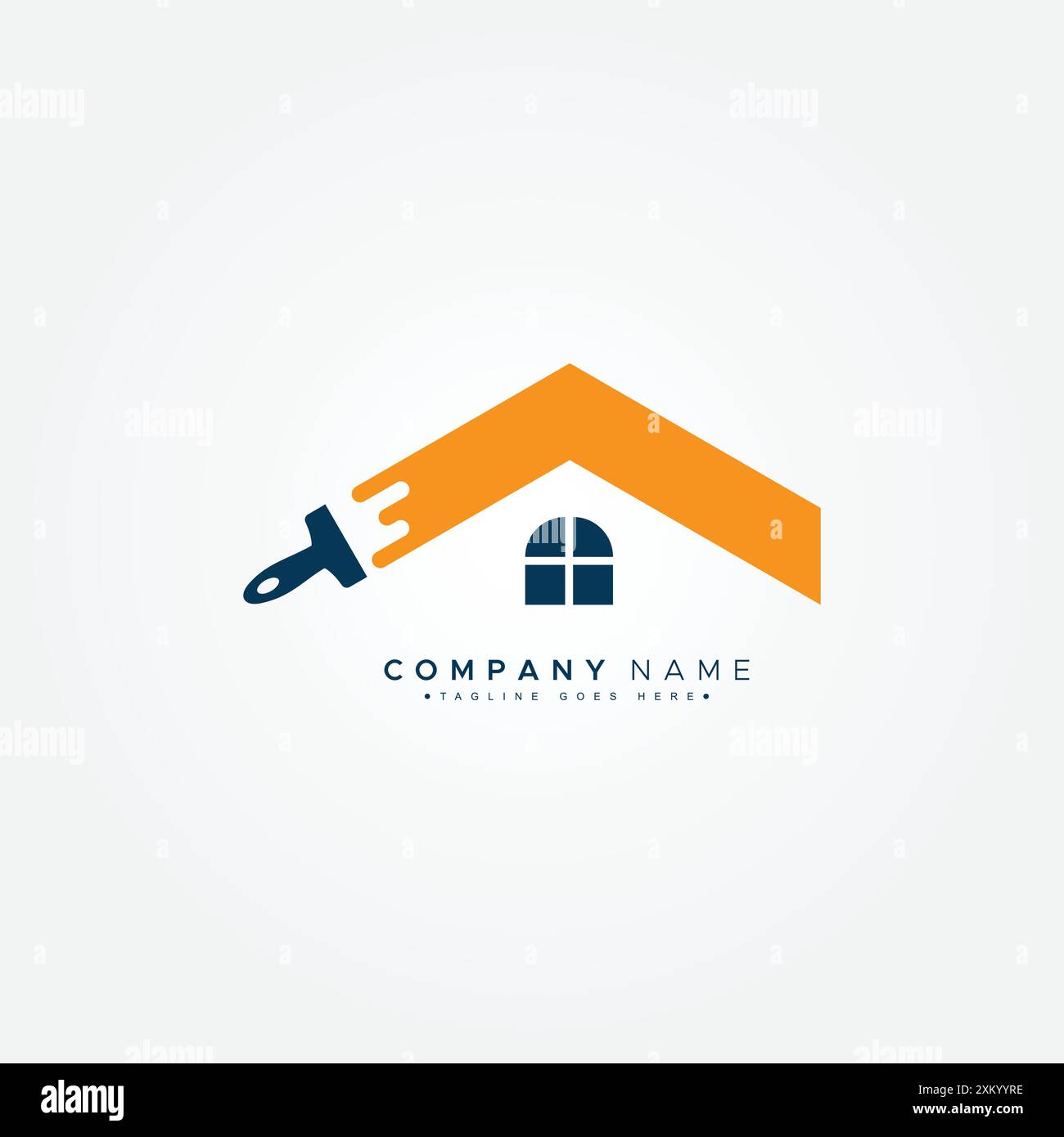 House paint logo roller Stock Vector Images - Alamy