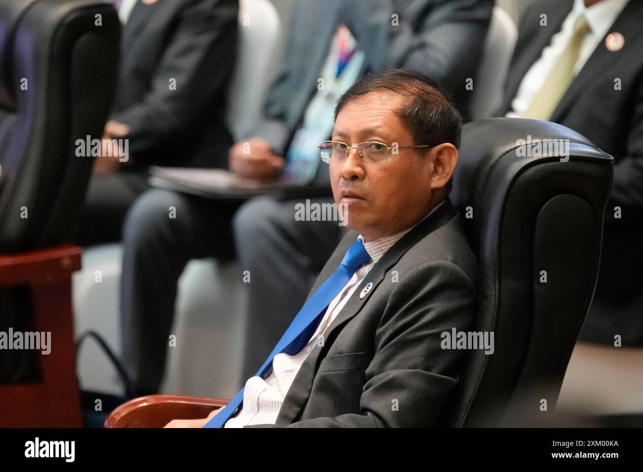Myanmar Permanent Foreign Secretary Aung Kyaw Moe attends a retreat ...