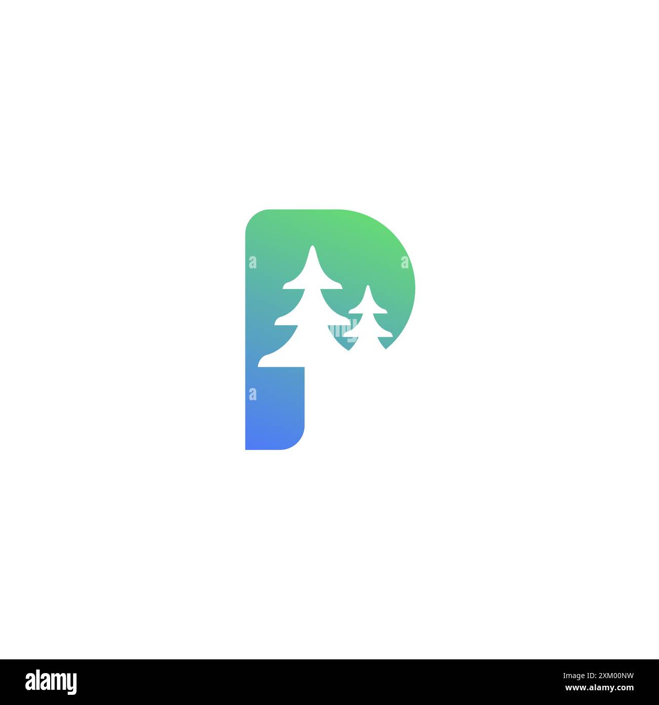 Vector logo design trees Cut Out Stock Images & Pictures - Alamy