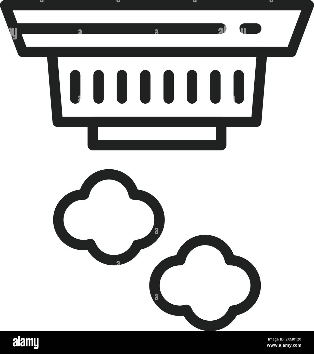 Gas Detector icon vector image. Suitable for mobile application web ...