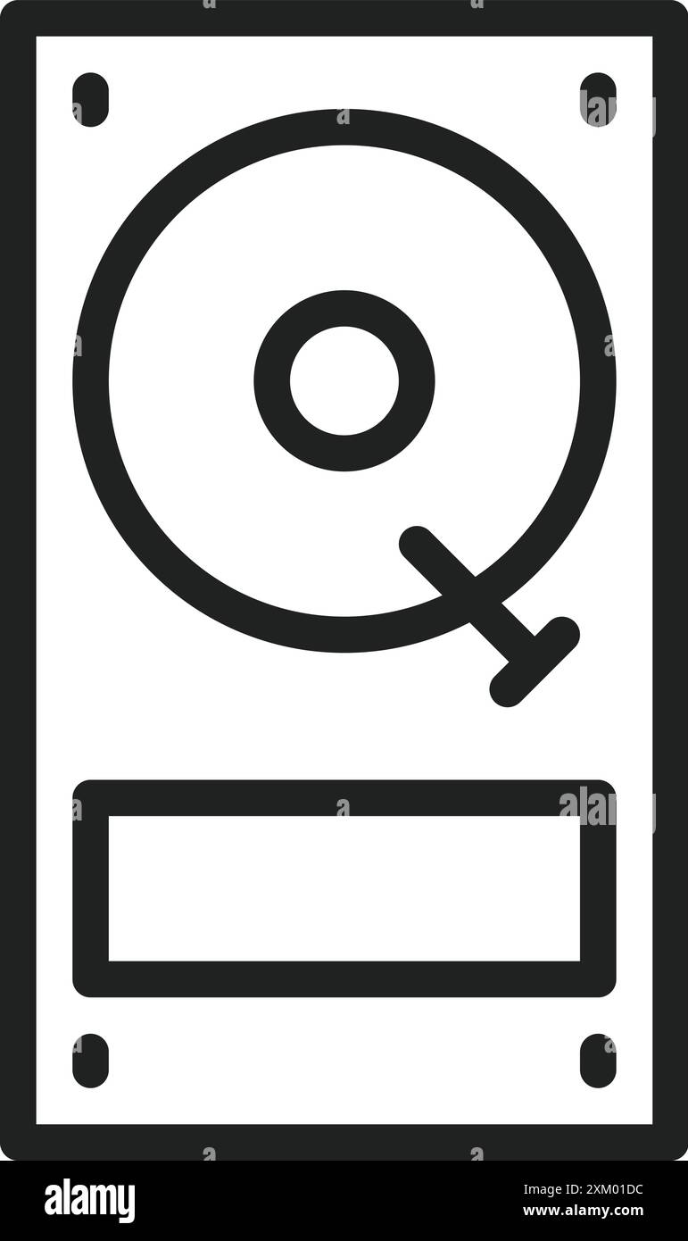 Hard Drive icon vector image. Suitable for mobile application web ...