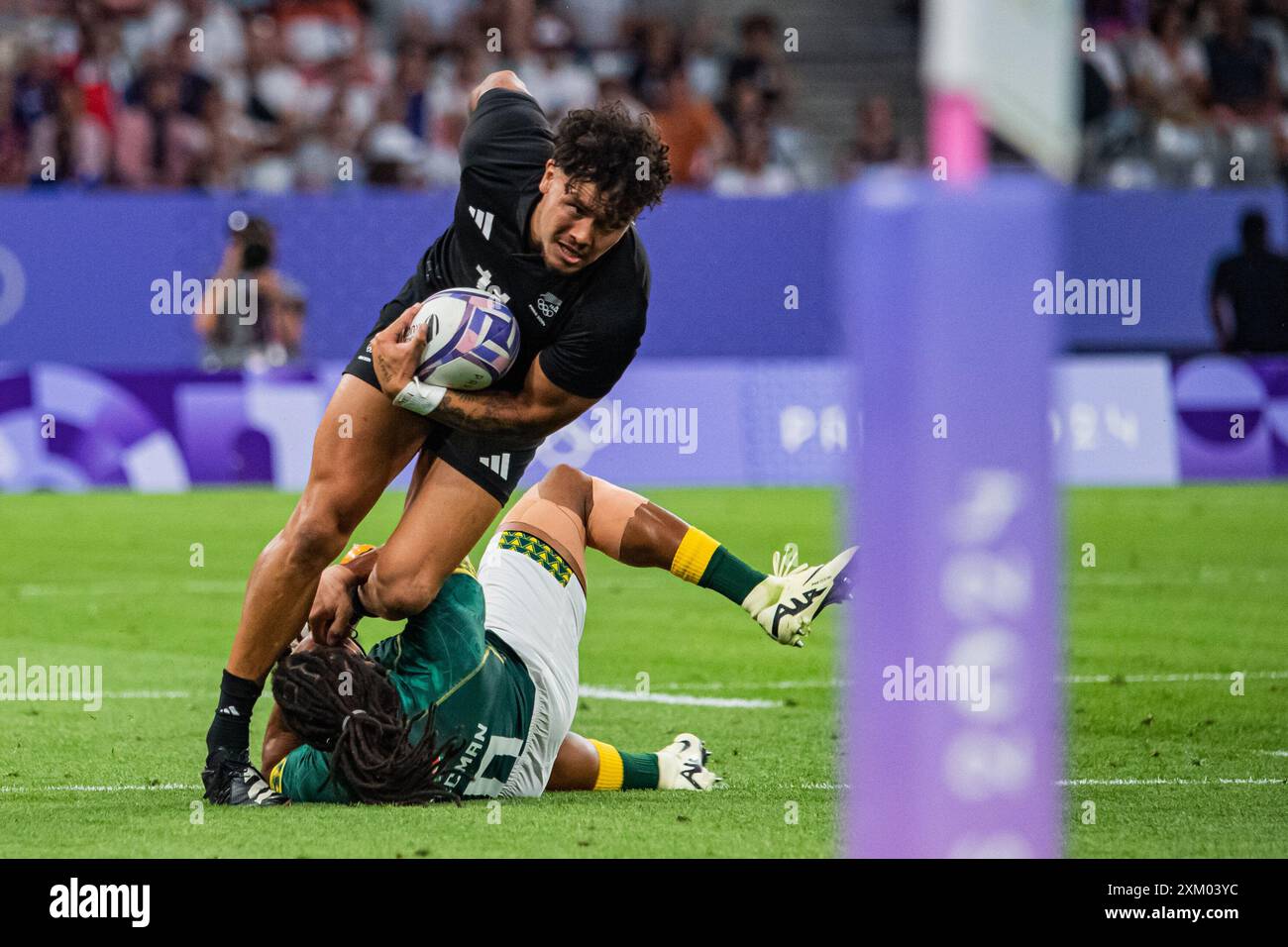 Saint Denis, France. 24th July, 2024. Moses Leo (New Zealand) and ...