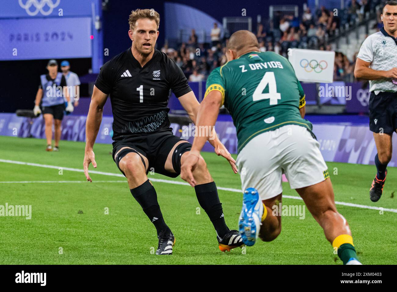 Saint Denis, France. 24th July, 2024. Scott Curry (New Zealand), Rugby ...