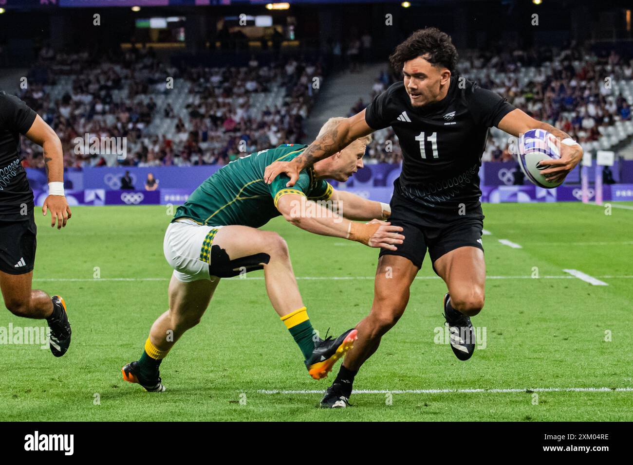 Moses Leo (New Zealand) and Ryan Oosthuizen (South Africa), Rugby ...