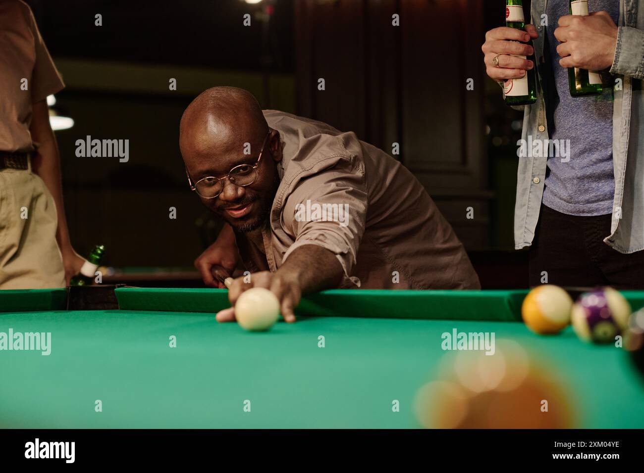 American billiards hitting ball hi-res stock photography and images - Alamy