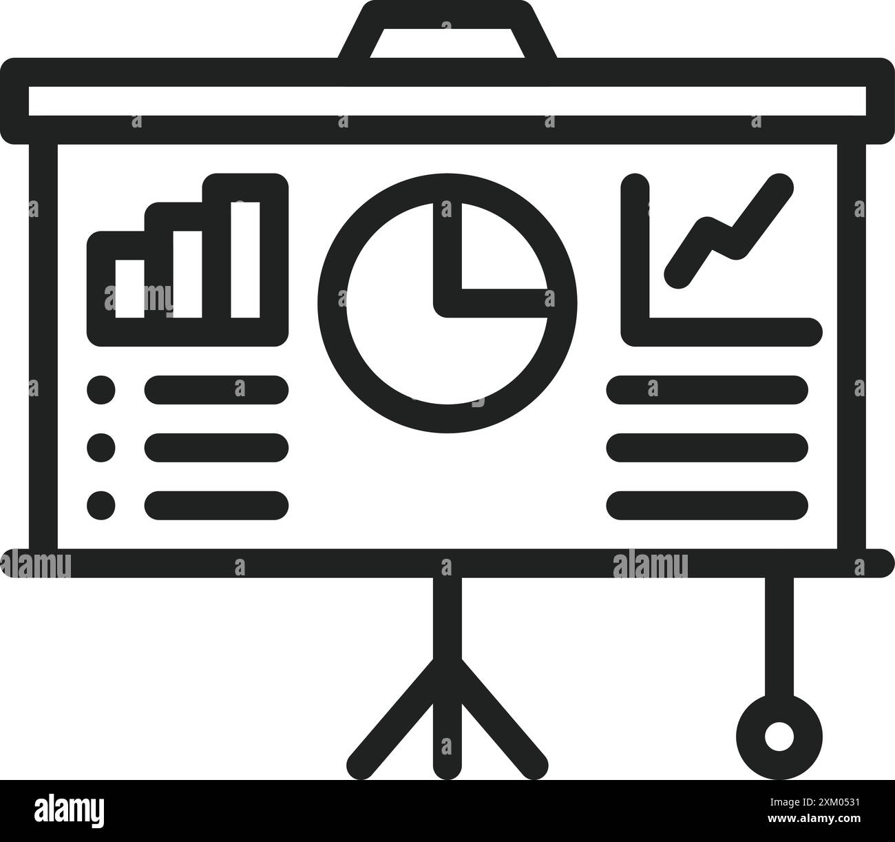 Presentation icon vector image Stock Vector Image & Art - Alamy