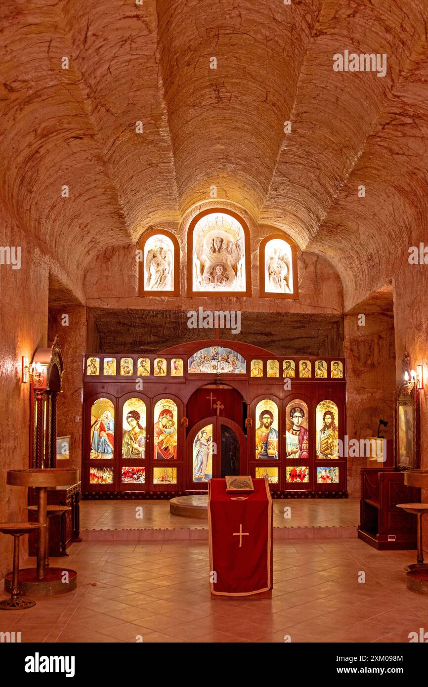 Serbian Orthodox Church, Coober Pedy Stock Photo - Alamy