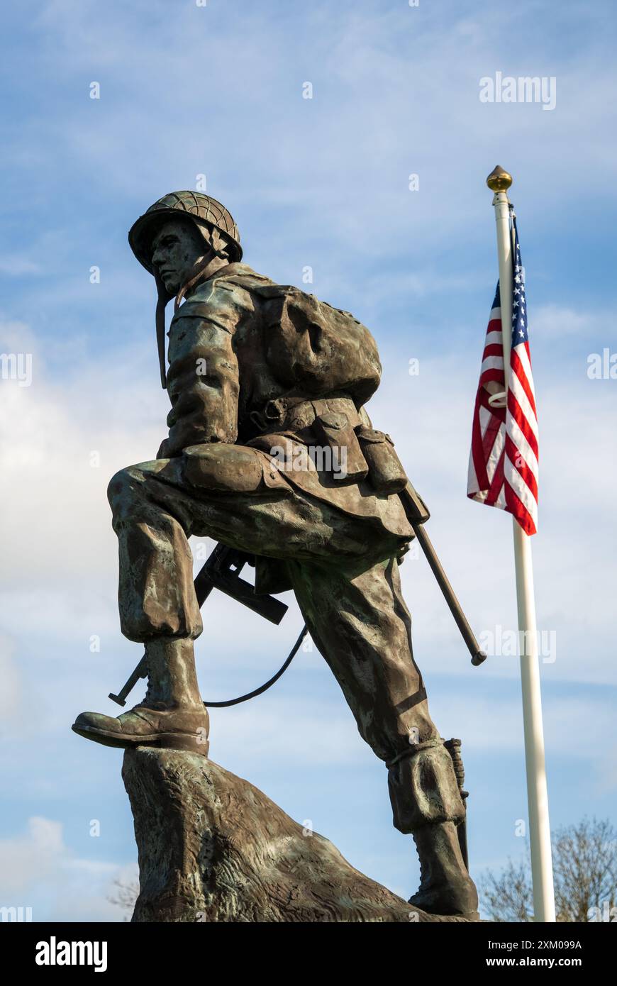 The La Fière Bridge and Monument Iron Mike Memorial Stock Photo - Alamy