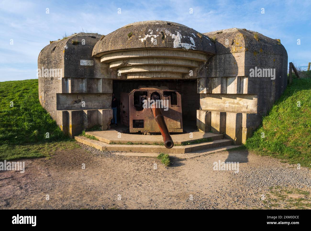 The Longues-sur-Mer battery, World War II Artillery in France Stock ...