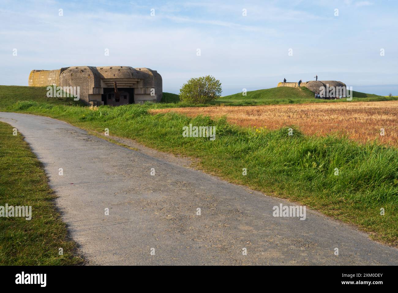 The Longues-sur-Mer battery, World War II Artillery in France Stock ...