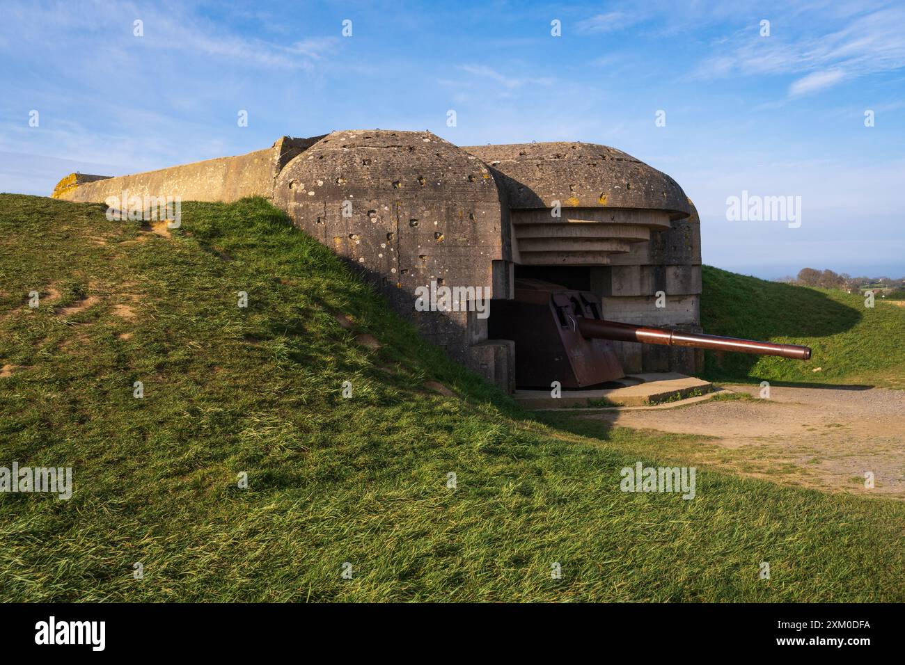 The Longues-sur-Mer battery, World War II Artillery in France Stock ...