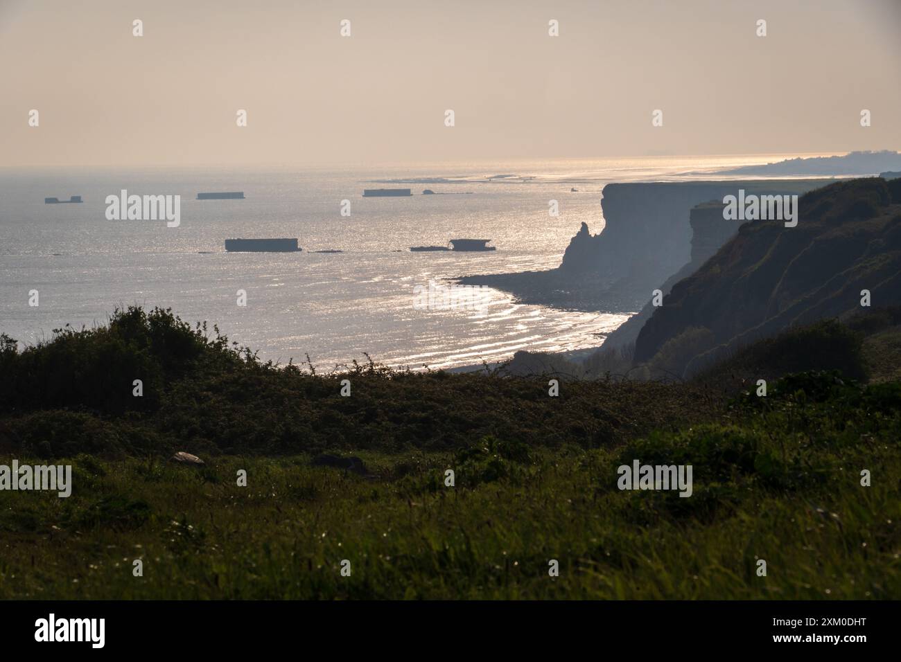 The Longues-sur-Mer battery, World War II Artillery in France Stock ...