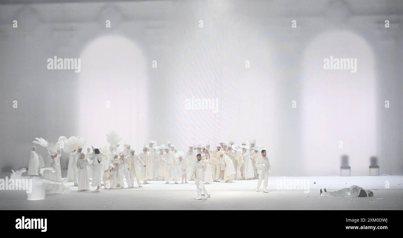 Salzburg, Austria. 24th July, 2024. ABD0157 20240724 - A rehearsal of "Don Giovanni" by Wolfgang ...