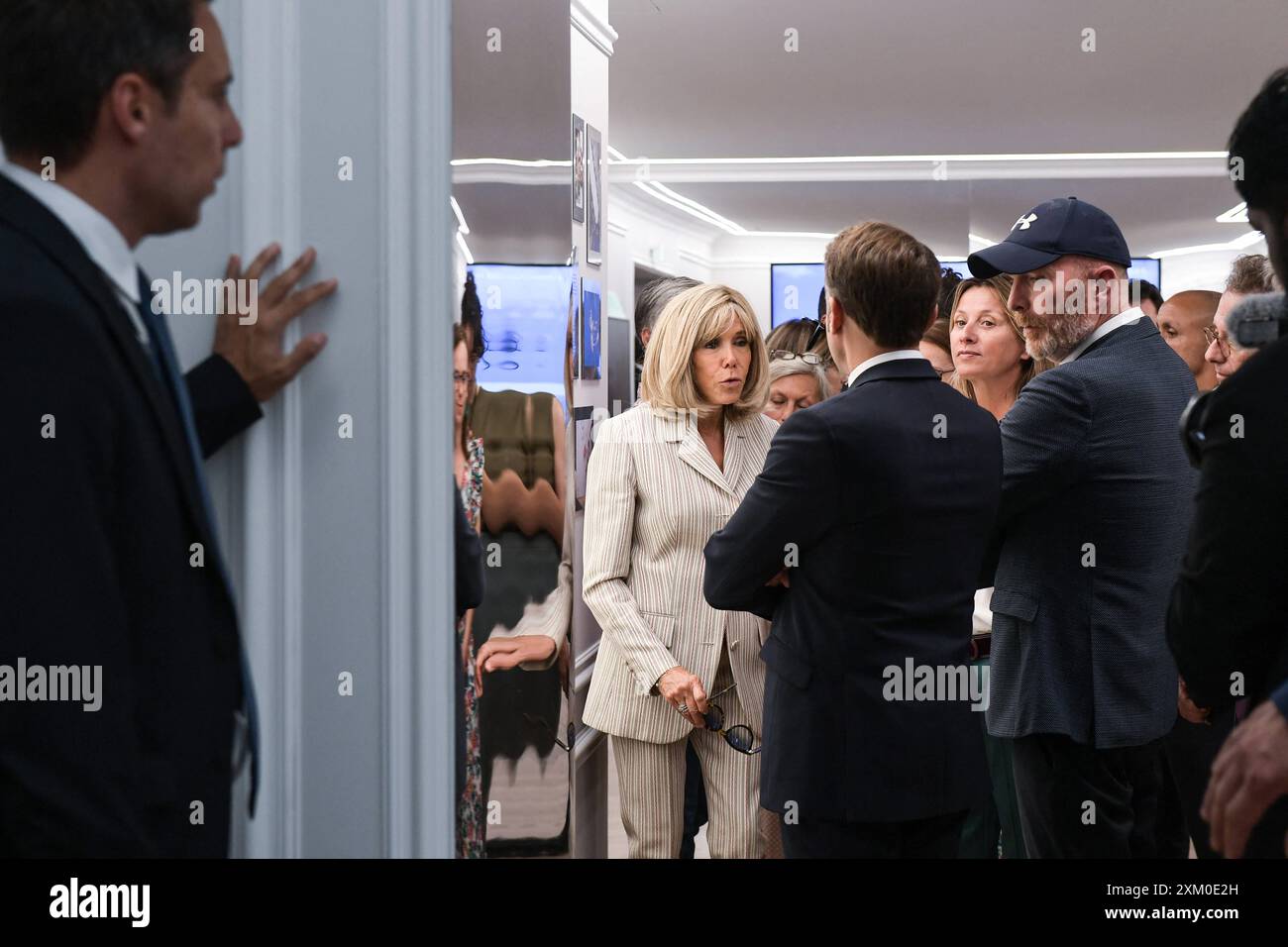 Paris, France. 24th July, 2024. Inauguration of the Maison de l'Elysee ...