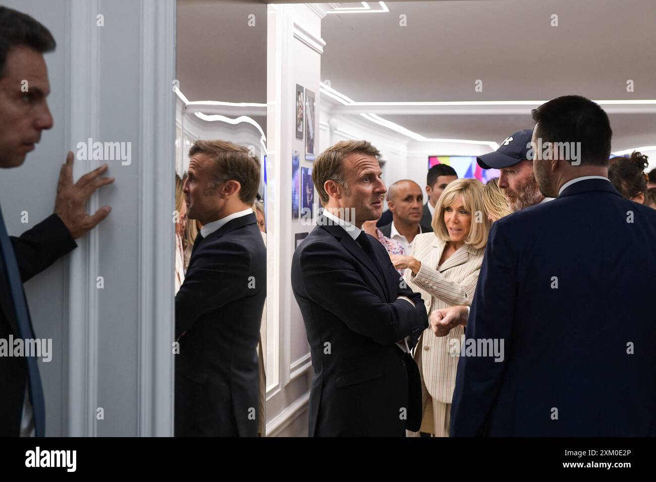 Paris, France. 24th July, 2024. Inauguration of the Maison de l'Elysee ...