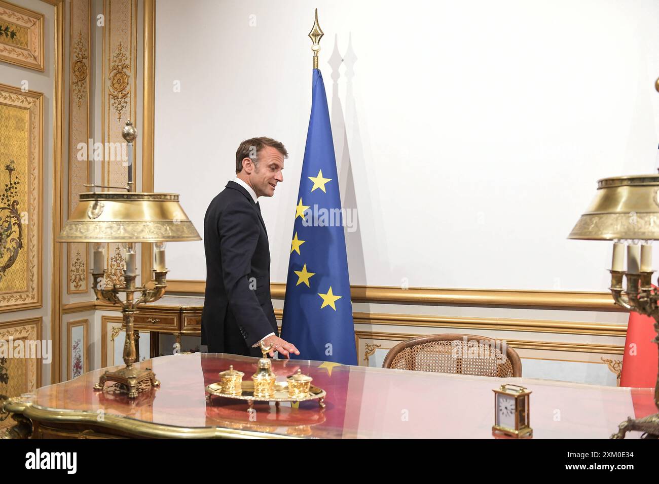 Paris, France. 24th July, 2024. Inauguration of the Maison de l'Elysee ...