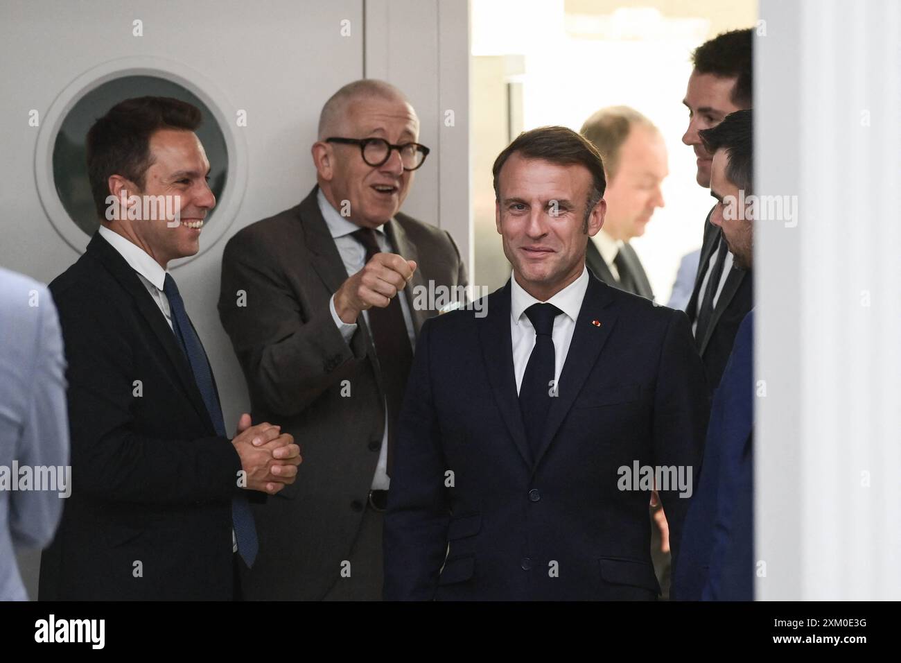 Paris, France. 24th July, 2024. Inauguration of the Maison de l'Elysee ...