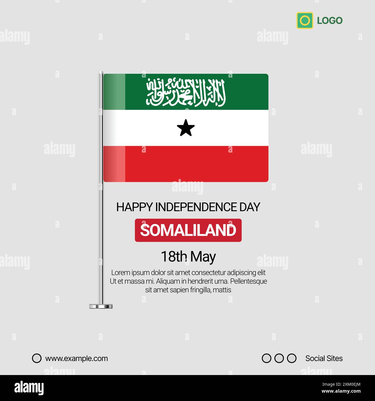 Editable somaliland flag vector Stock Vector Images - Alamy