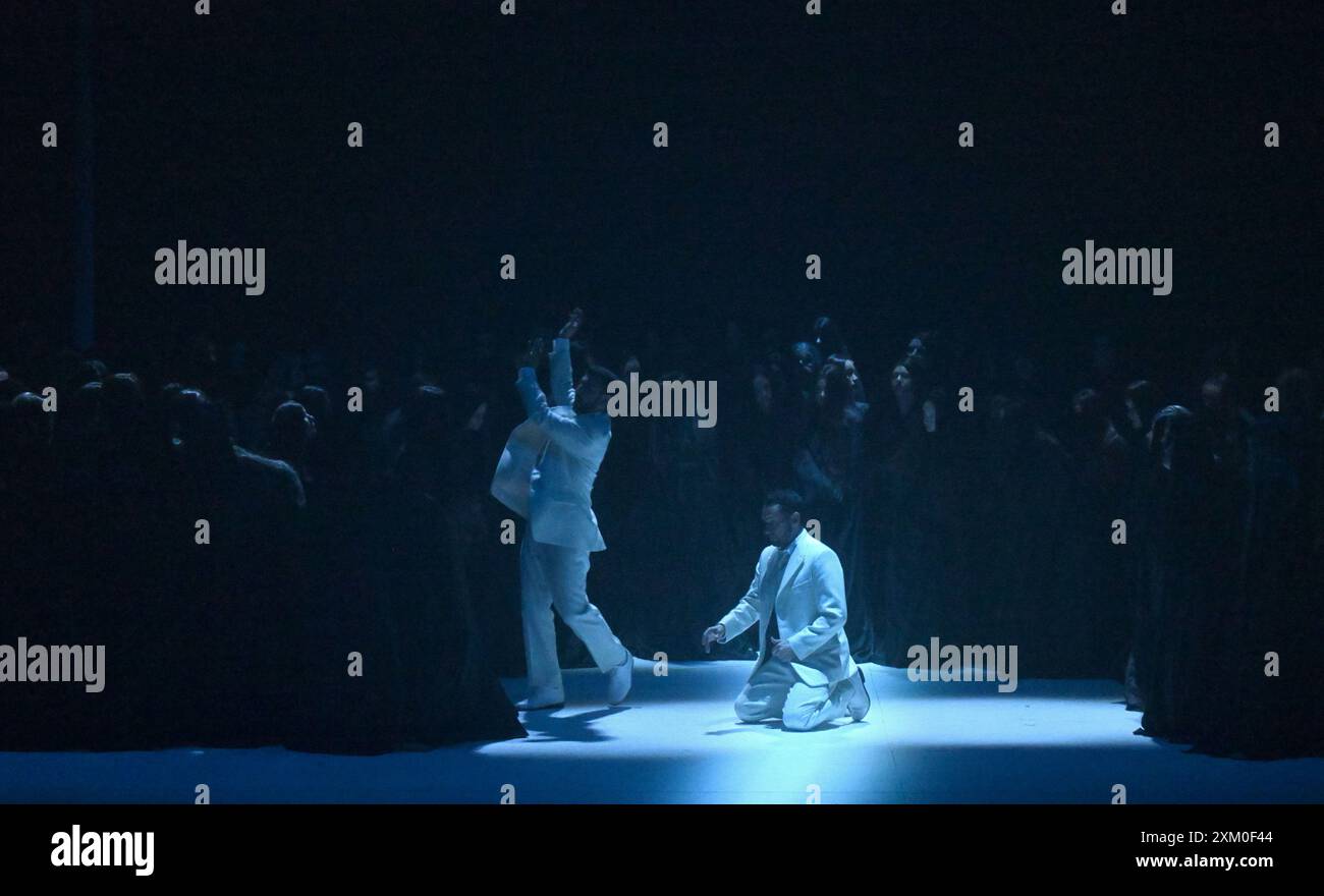 Salzburg, Austria. 24th July, 2024. ABD0085 20240724 - A rehearsal of "Don Giovanni" by Wolfgang ...