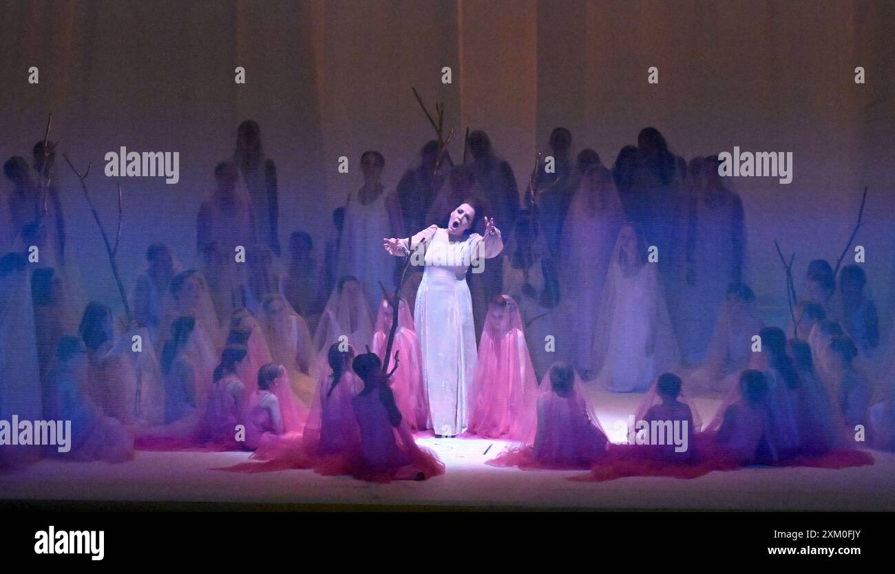 Salzburg, Austria. 24th July, 2024. ABD0137 20240724 - A rehearsal of "Don Giovanni" by Wolfgang ...