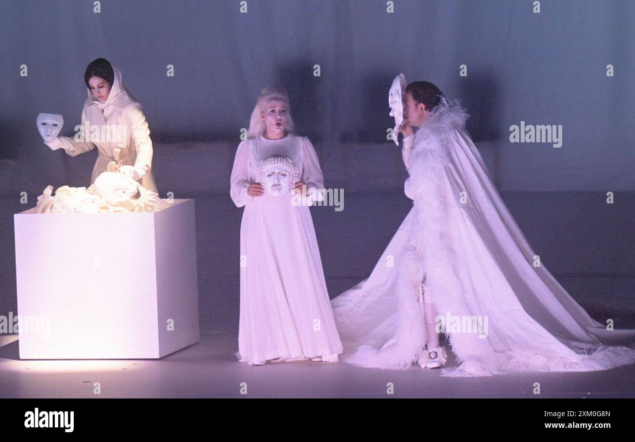 Salzburg, Austria. 24th July, 2024. ABD0185 20240724 - A rehearsal of "Don Giovanni" by Wolfgang ...