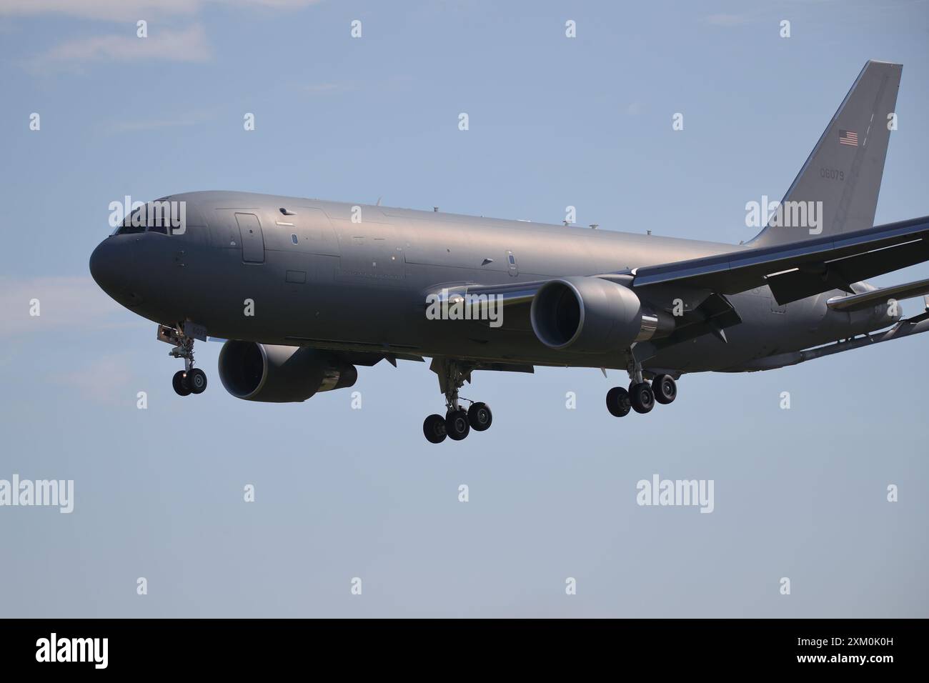 RAF Fairford, UK. 18 July 2024. American Boeing KC-46A Pegasus Tanker ...