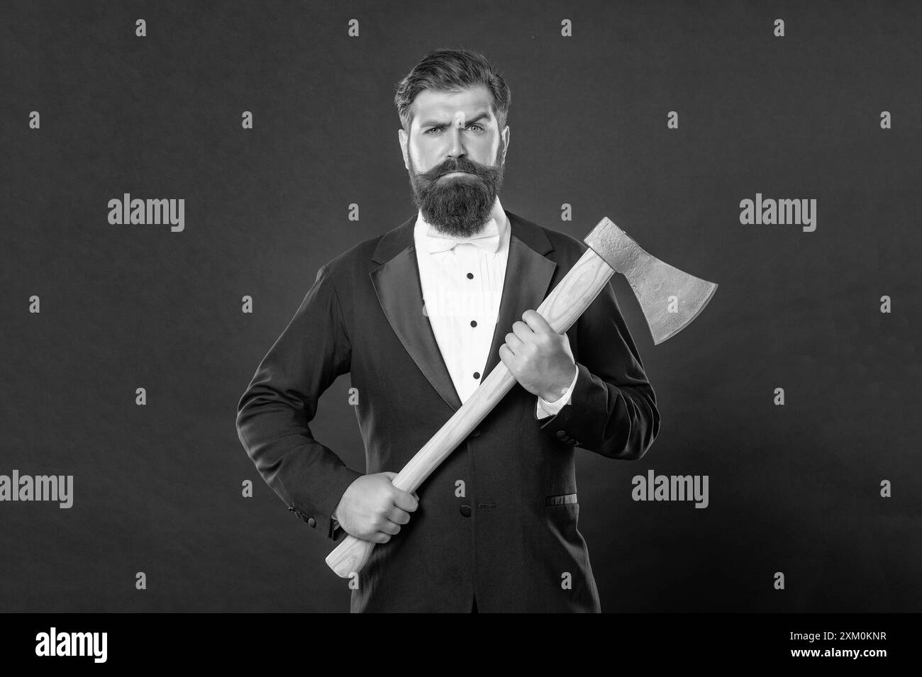Theres a beard style for every man. Bearded man holding hatchet ...