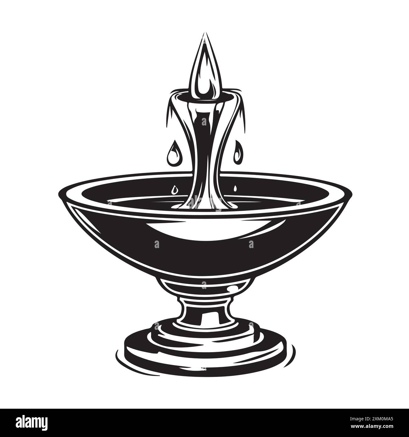 Water fountain architecture design element Stock Vector Images - Alamy