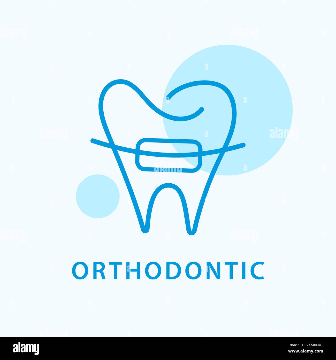 Modern Dentist logo Dental braces care clinic icon Stock Vector Image ...