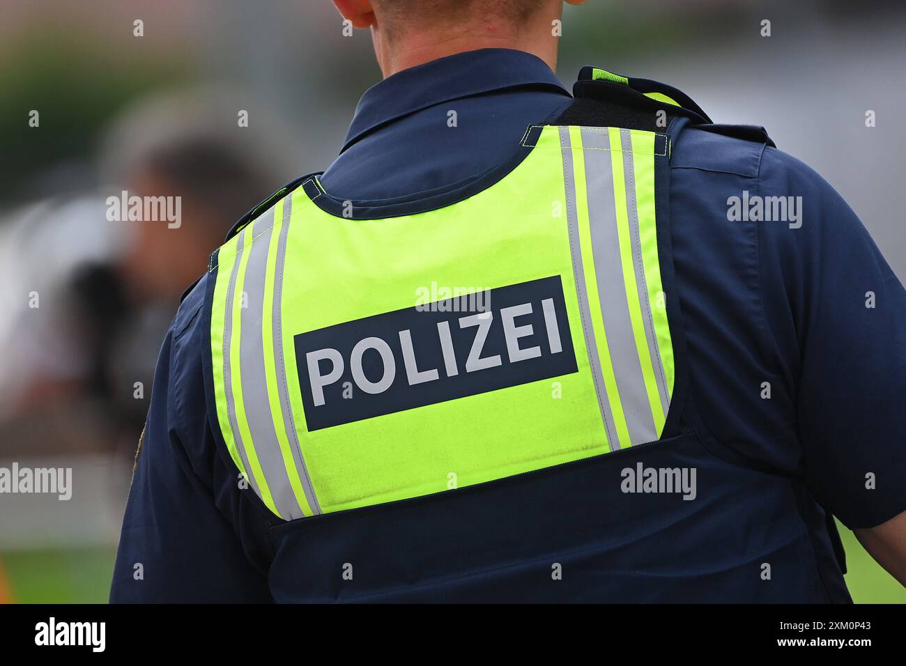 Schriftzug Polizei,Polizist,Polzeibeamter, Polizeikontrolle ...