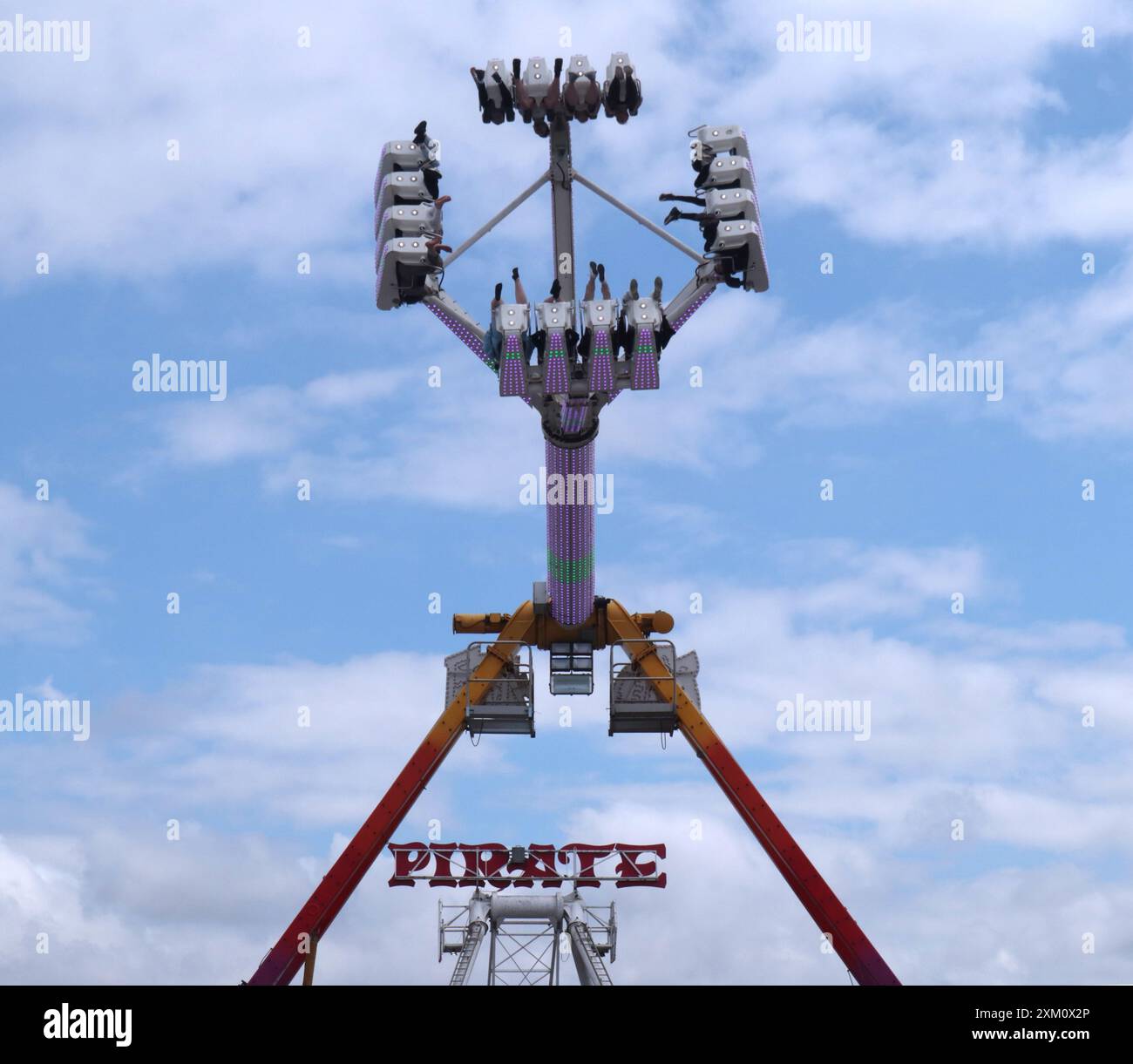 Skegness UK 23rd July 2024 Skegness funfair People enjoying the summer ...