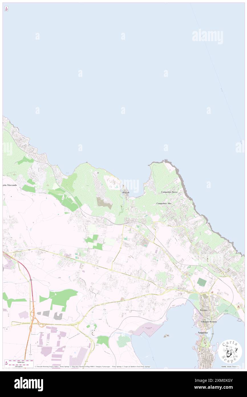 Castello di Brucoli, Provincia di Siracusa, IT, Italy, Sicily, N 37 17 ...