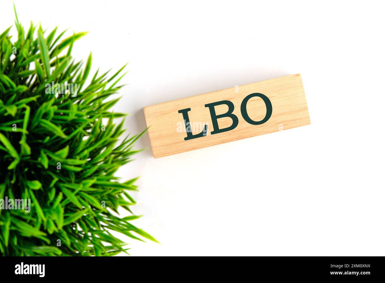Business concept. Words Leveraged Buyout LBO written on wooden blocks ...
