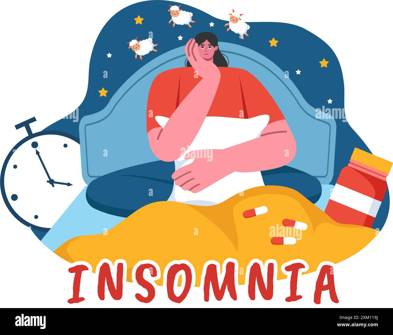 Awake sad Cut Out Stock Images & Pictures - Alamy