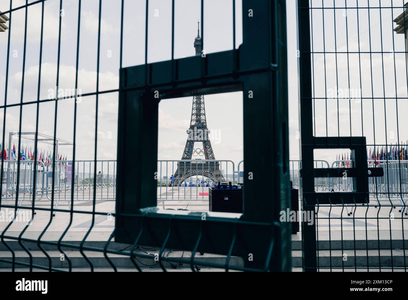 Paris, France. 24th July, 2024. Place du Trocadero, Paris 2024. The ...
