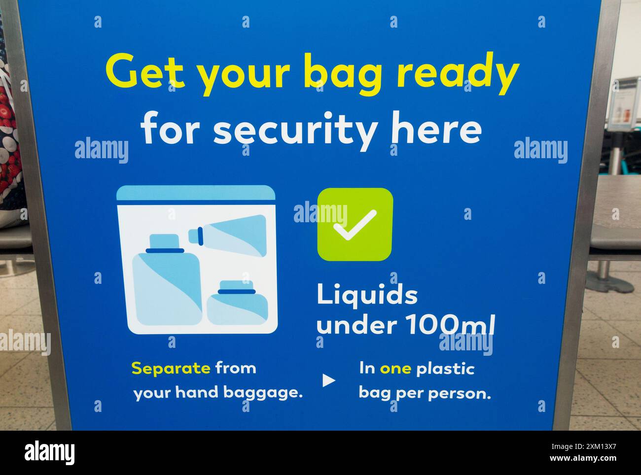 Bin for waste liquid, liquids, sharp items and sharps, displaying rules ...