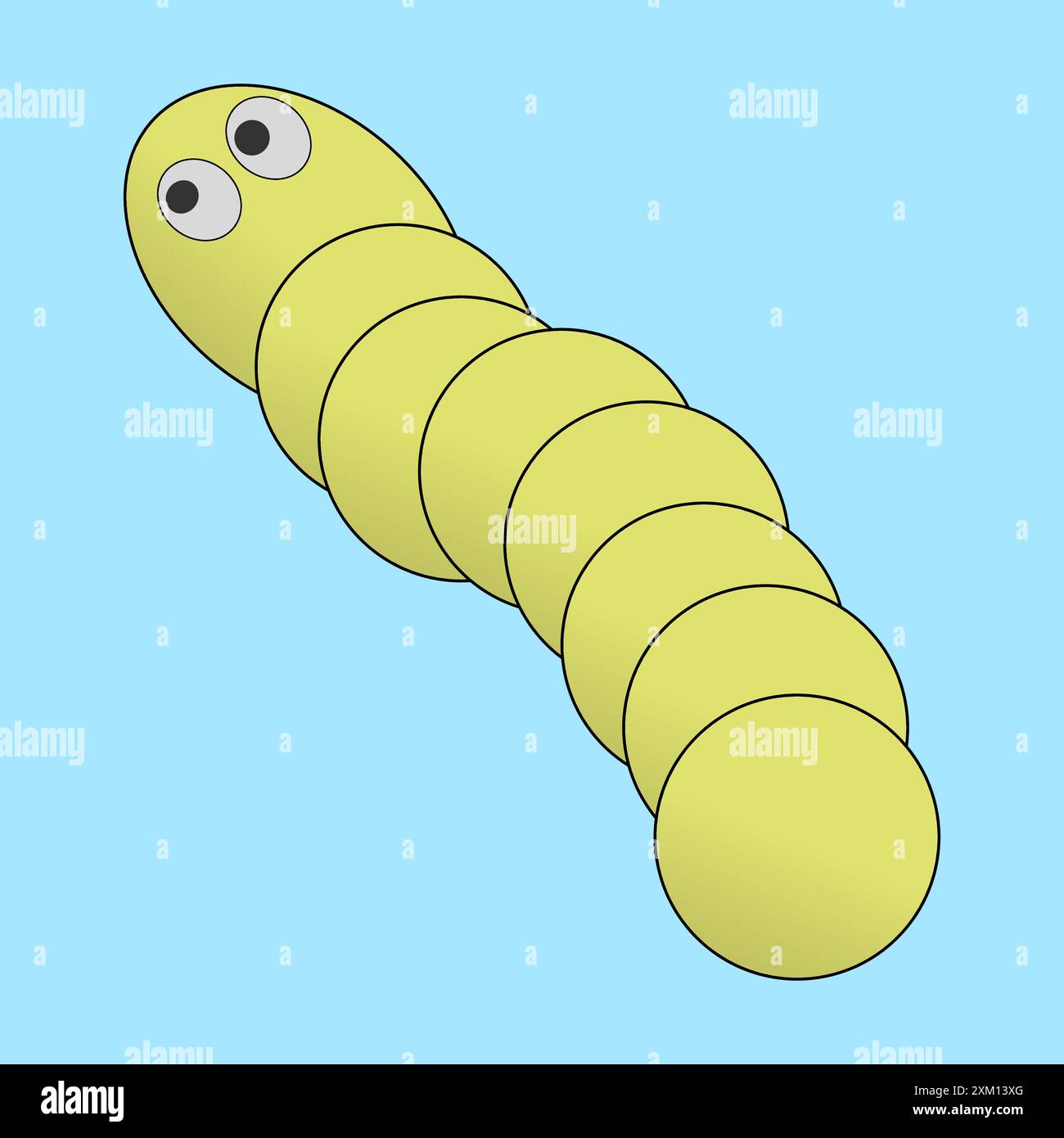 Cartoon worm hi-res stock photography and images - Alamy